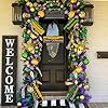 Amazon.com: Mardi Gras Street Signs Decorations Both Sided Printed PVC ...