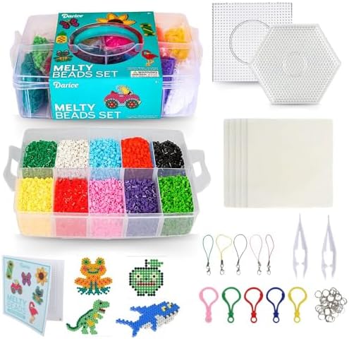 Amazon.com: Fuse Beads kit of 1500 Large 10MM Melty Beads Perfect for ...