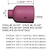 57N75 57N74 53N87 53N88 TIG Boquilla de aluminio Lente de gas KIT ...
