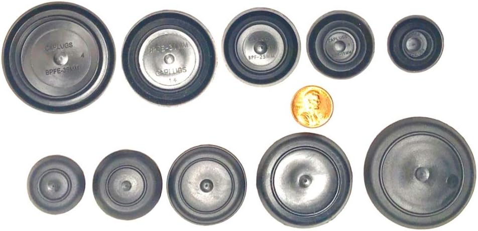 Amazon.com: 5 Piece Black Rubber Plugs (BPFE Series by CAPLUGS) for ...