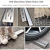 Amazon.com: ZAQYCM Yard Water Drain Channel Kits, Small Narrow Trench ...