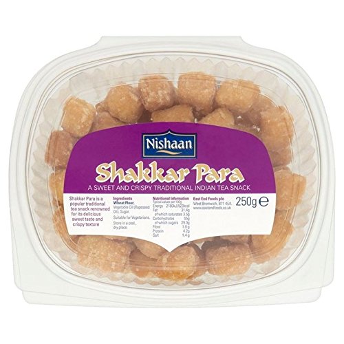 Amazon.com: Nishaan Shakkar Para Sweet Tea Snack 250g : Grocery ...
