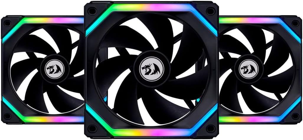 KIT 3 FANS GAMDIAS AEOLUS P2-1203U PRETO | Amazon.com.br