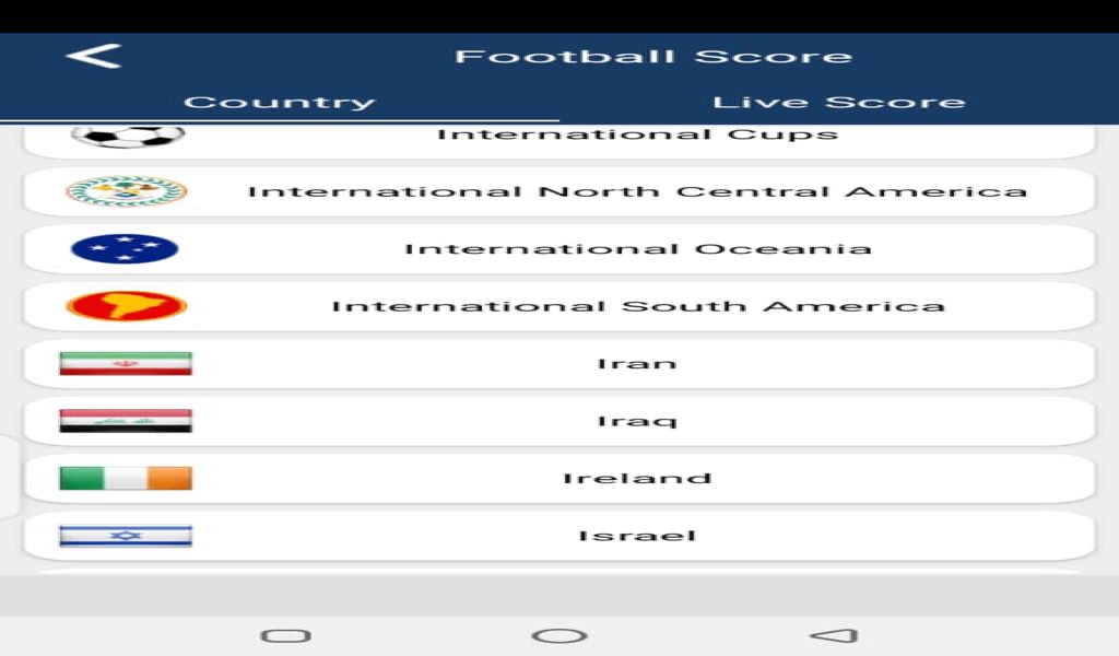 Football live score - App on Amazon Appstore
