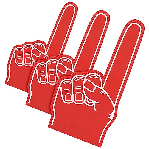 Sotiff 3 Pcs Giant Foam Finger 18 Inch Number 1 DIY Blank Foam Hand ...