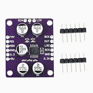 ELECTROPRIME 24Bit Amplifier Pcm1808 Audio Stereo ADC Single-End Analog Player Decoder B M8B5 ...