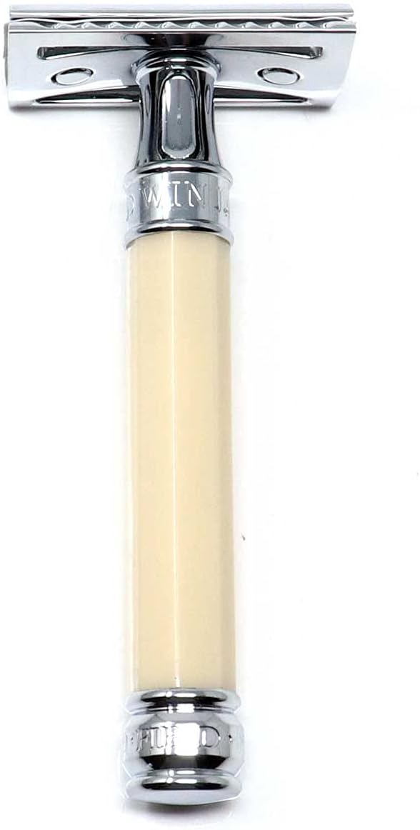 Amazon.com: Edwin Jagger Chatsworth Traditional Safety Razor (Ivory ...