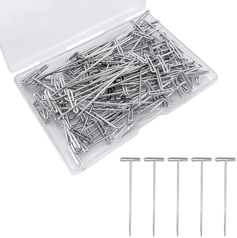 Amazon.com: Zlongrou 100 Straight Pins, 2 Inch Long T Pins for Wigs ...