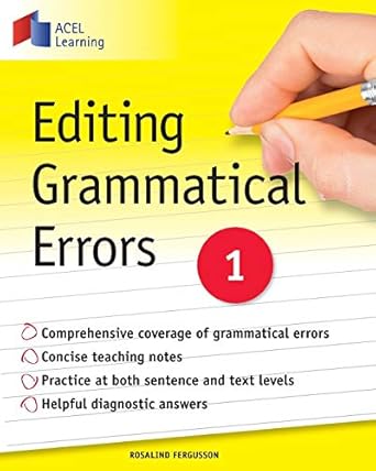 Editing Grammatical Errors 1: Fergusson, Rosalind: 9789810945022 ...