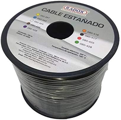 Cable Calibre 22 AWG Negro : Amazon.com.mx: Herramientas y Mejoras del ...