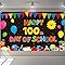Amazon.com: Happy 100th Day of School Backdrop, 100 Days Banner ...