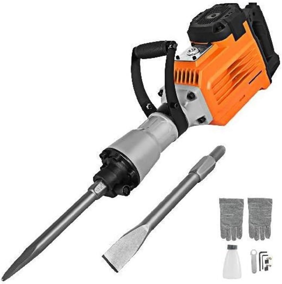3600W Demolition Jack Hammer Drill W/ 2Chisels Heavy Jackhammer Ground ...