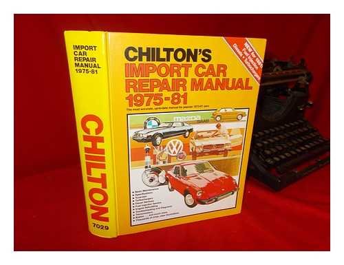 Chilton's Import Car Repair Manual 75-81 (CHILTON'S IMPORT AUTO SERVICE ...