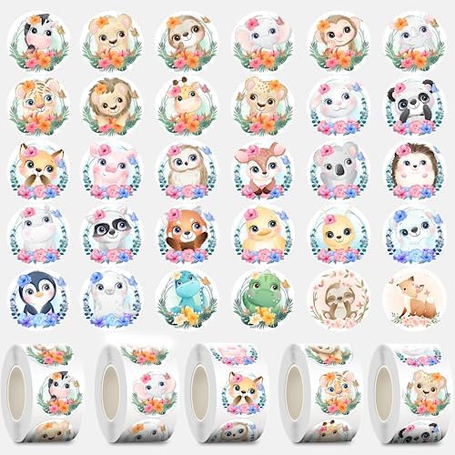 Amazon.com: 1000 PCS Cute Animal Stickers,30 Design Cartoon Forest ...