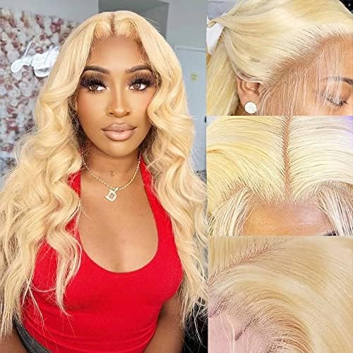 Amazon.com : Nicele Ann 613 Lace Front Wig Human Hair 13x6 Transparent ...