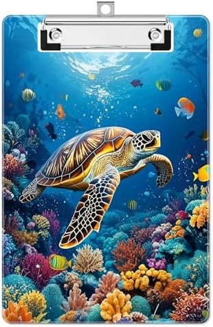 Amazon.com: Luminzo Plastic Small Clipboard 6x9, Low-Profile Metal Clip ...