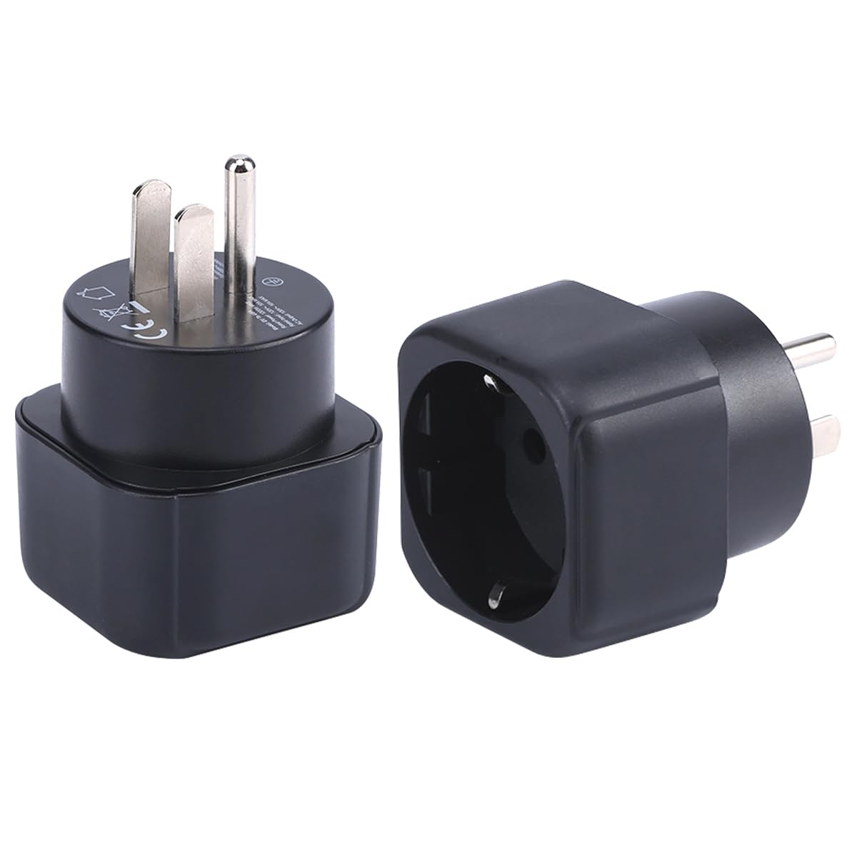 Amazon.com: Europe to US/Canada/Mexico Plug Adapter, EU Schuko Type C/E ...