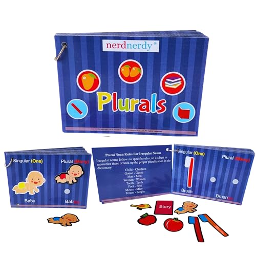 NerdNerdy Plural Hands On Booklet /Plural Flash Cards /Language Therapy ...