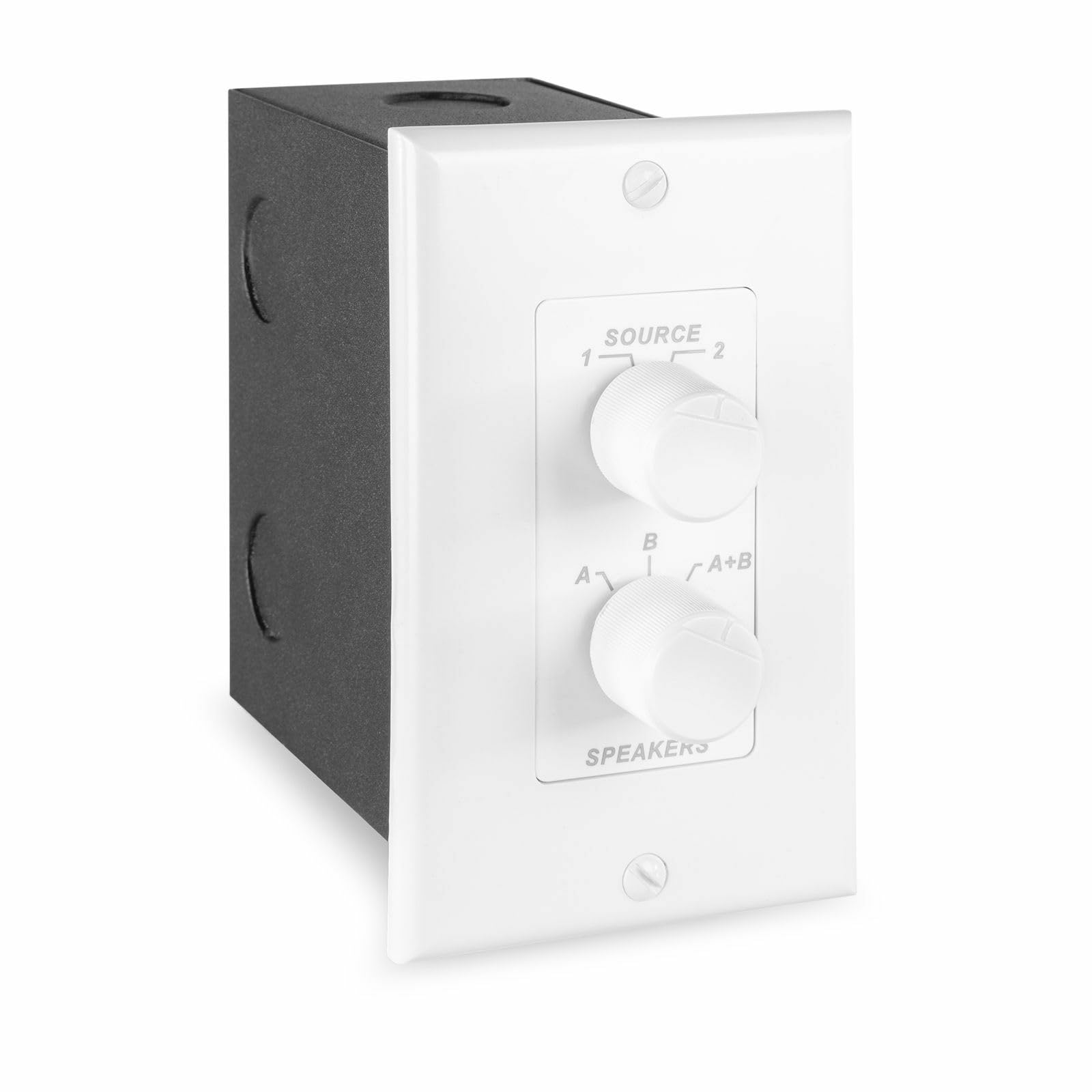 Power Dynamics PDWS3 In-Wall A/B Speaker Selector Switch Box with Mount ...