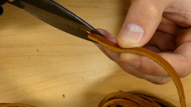 Watch How to attach the leather lace to lacing tool for boat shoe on ...
