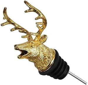 Amazon.com: Wild Deer Head Wine Pouring Device - Zinc Alloy Fancy Wine ...