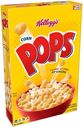 Amazon.com: Kellogg's Corn Pops Breakfast Cereal, Original, 12.5 Oz Box ...