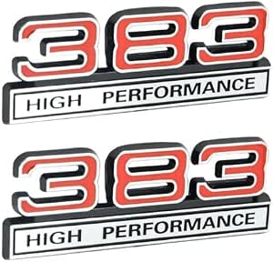 Amazon.com: Generic 383 High Performance 6.2L Engine Emblems Badges in ...