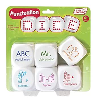 Amazon.com: Junior Learning Punctuation Dice : Toys & Games