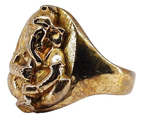 Buy Shruthi Traders Panchaloham/Panchadhatu Ring of Ganapathy3002 (19 ...