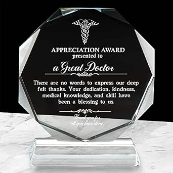 Appreciation Gift for Doctor Award Plaque : Amazon.in: Beauty
