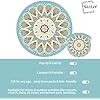 Amazon.com: SUJJY 4 Pack Assorted Mandala Pattern Hand Fan Foldable ...