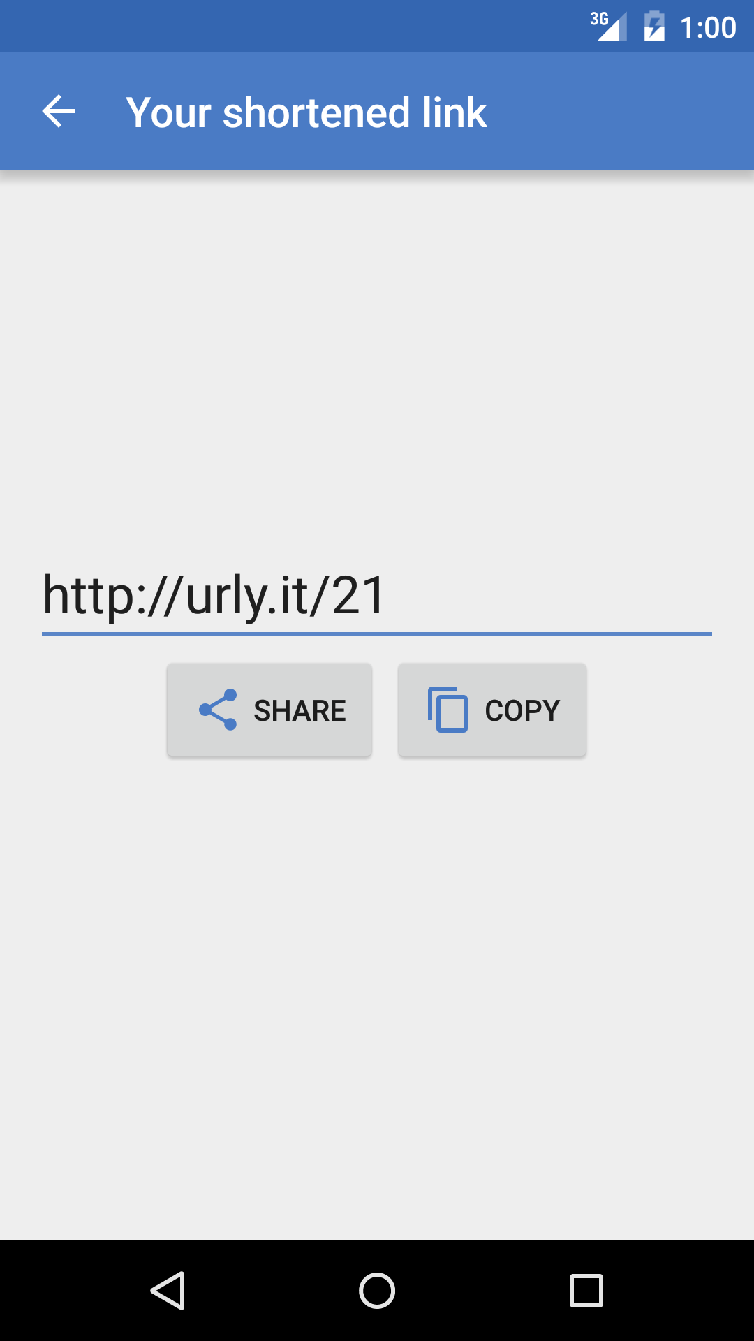 Urly - Shorten your links - App on the Amazon Appstore