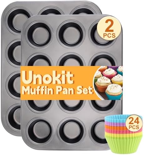 Amazon.com: Bake Choice Mini Muffin Pan includes 200 Natural Cupcake ...