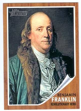 Amazon.com: Benjamin Franklin trading card 2009 Topps Heritage #31 ...