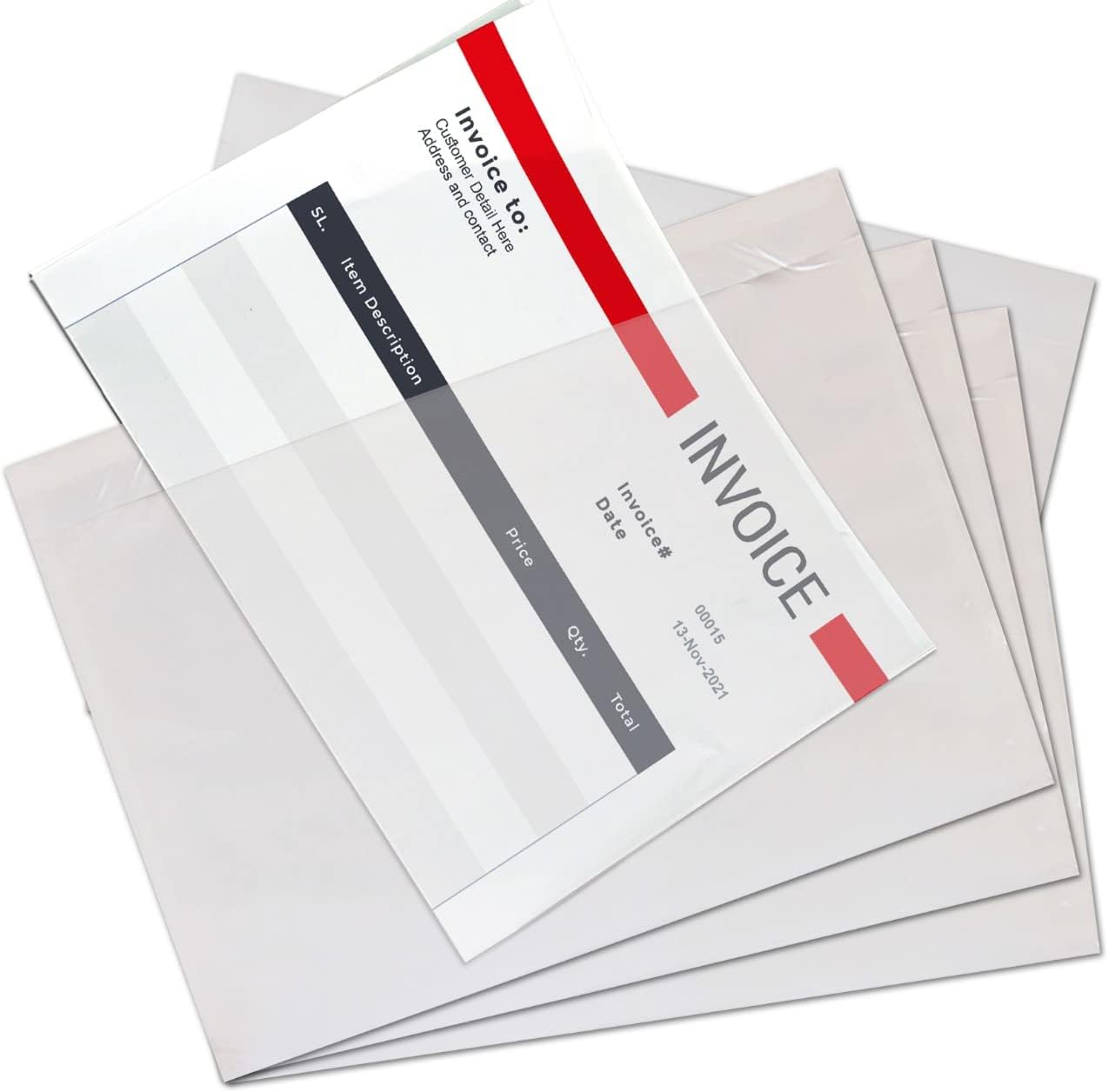 1000 x A7 Printed Document Enclosed Wallets Slips - UK Manufactured ...