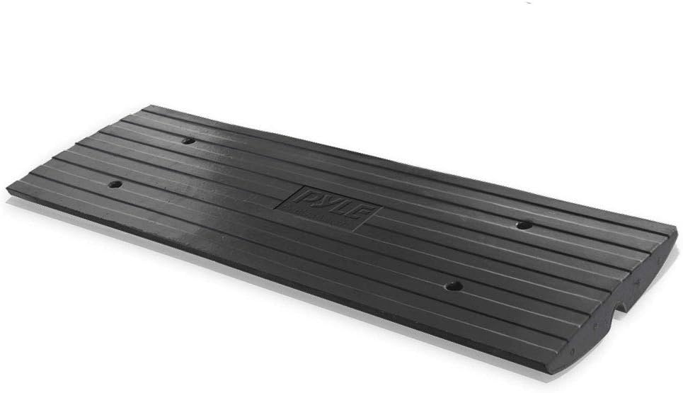 Amazon.com: Pyle Car Driveway Curbside Bridge Ramp - Heavy Duty Rubber ...