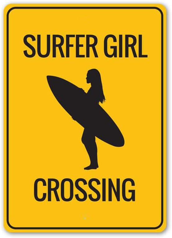 Amazon.com: [SignJoker] SURFER GIRL Street Sign surfing surf board wax ...