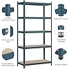 Amazon.com: Topeakmart 5-Tier Utility Shelves, Metal Storage Shelves ...