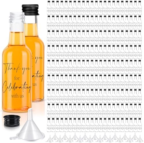Amazon.com: Bokon Mini Wedding Liquor Bottles Take a Shot We Tied The ...