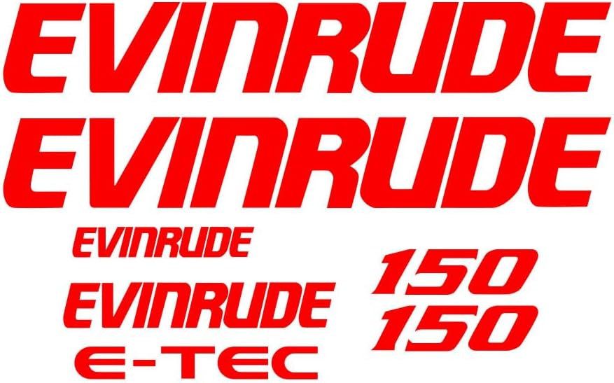Amazon.com: for evinrude Engine Cover Boat Motor Decals Sticker etec ...