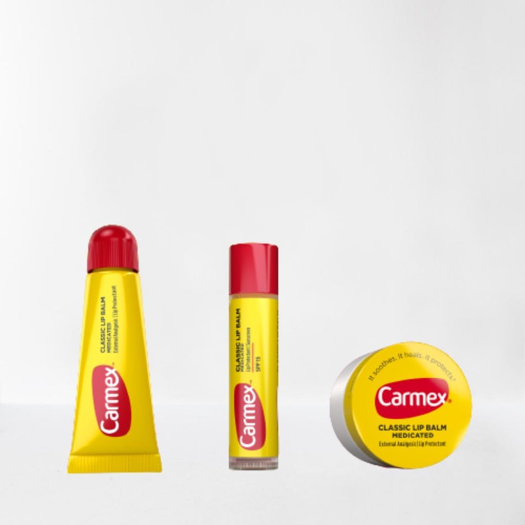 Amazon.com : Carmex Medicated Lip Balm Sticks, Lip Moisturizer for Dry ...