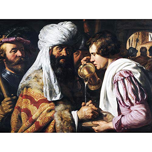 Lievens Pilate Washing Hands Biblical Painting Art Print Canvas Premium ...