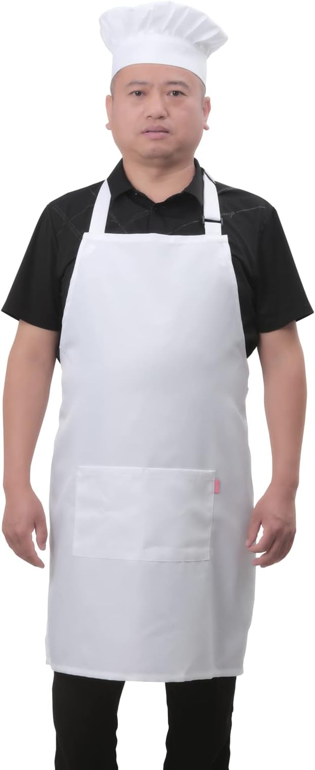 Amazon.com: ALIPOBO Bib Aprons Set for Women and Men, Kitchen Chef ...