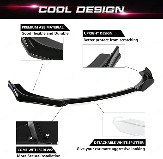Body Styling-Body Kit Rear /Front 3PC 4PC Splitters & Spoilers Various Type of Fin Diffusers and ...