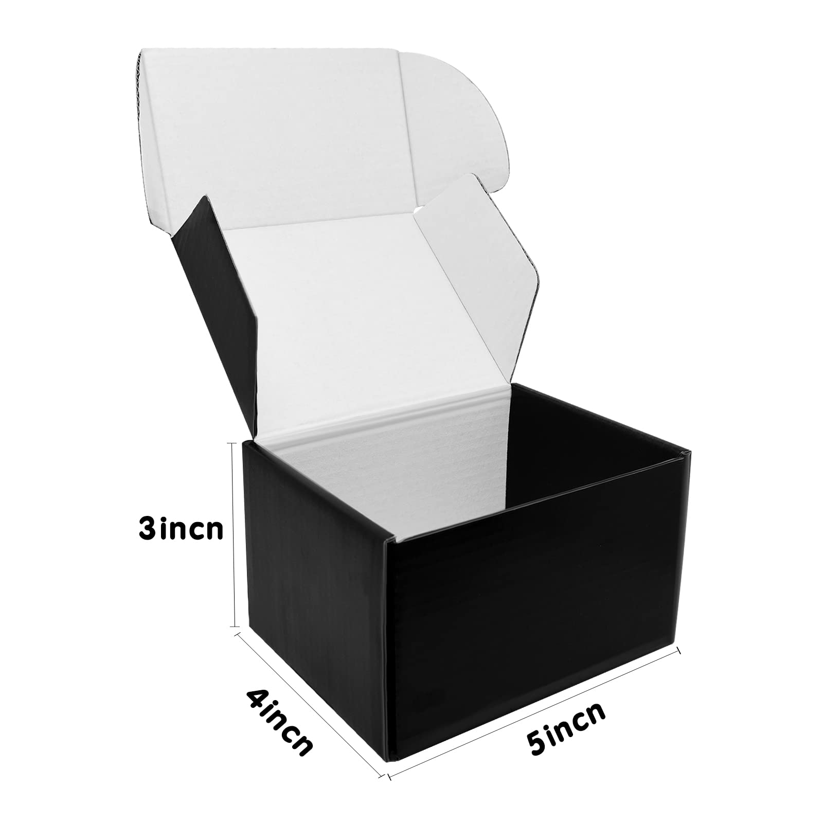 Black Moving Boxes?25 Pcs 5x4x3 inch Shipping Boxes,Cardboard Small ...