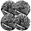Amazon.com: Shower Puff 4 Pack Black Bath Sponge Shower Loofahs Pouf ...