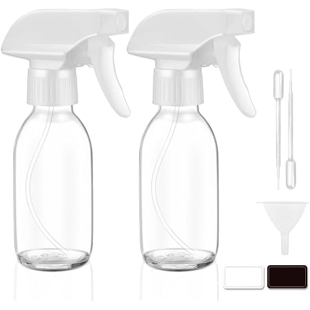 Amazon.com: Tecohouse Glass Spray Bottles 4 OZ, Empty Small Spray ...