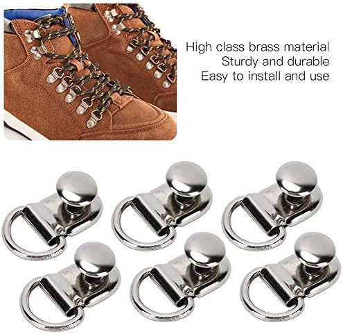 Amazon.com: 100 Sets Shoe Boot Lace Hooks, Shoe Boot Buckle Shoelace ...