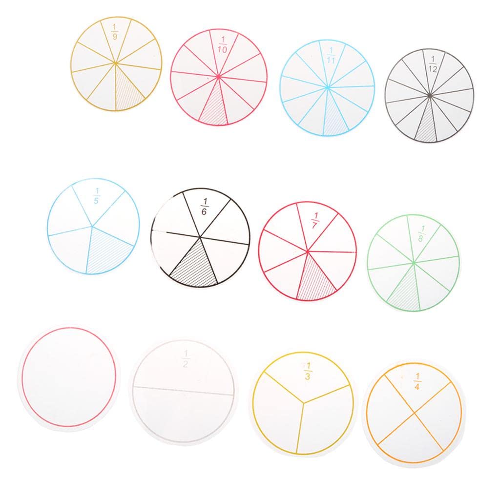 Buy Enakshi Educational Math Fraction Circles Toy for Kids Mathematics ...
