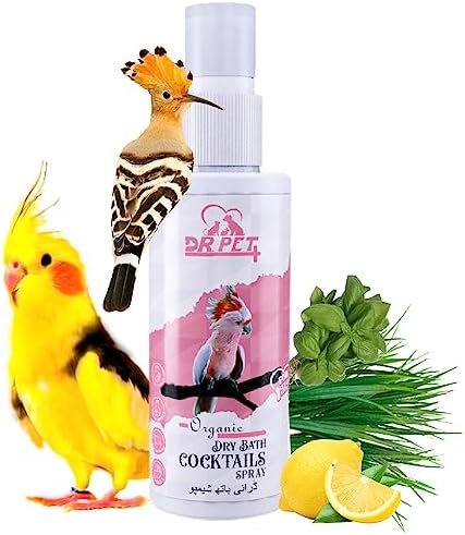 DR PET PLUS Organic Dry Bath Spray Bird Shampoo For Cocktails|Waterless ...